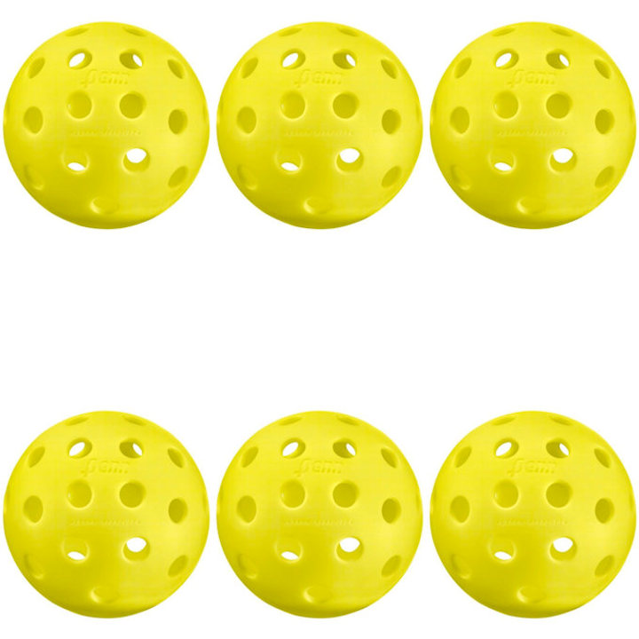 Penn 40 Outdoor Yellow Pickleball (6 Pack) | Pickleball Galaxy